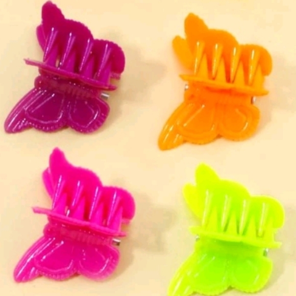 Accessories | 25 Pcs Mini Butterfly Hair Claw Clips Plastic Small ...